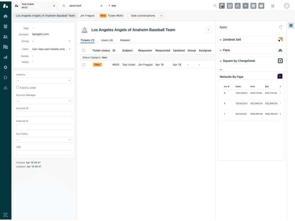 Netsuite Connector By Faye App Integration With Zendesk Support